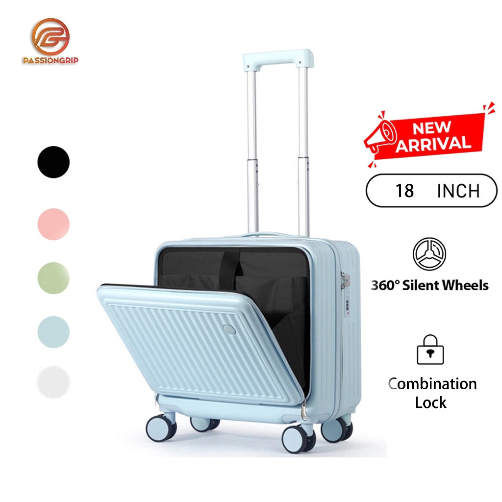 PG Cabin Luggage 18 Inch Mini Suitcase Lightweight ABS+PVC Travel ...