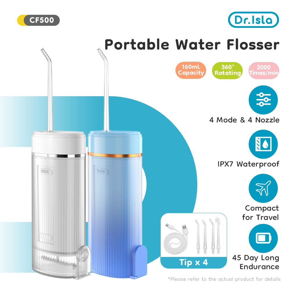 Dr.isla Water Flosser Wireless Pulse Technology Oral Irrigator ...