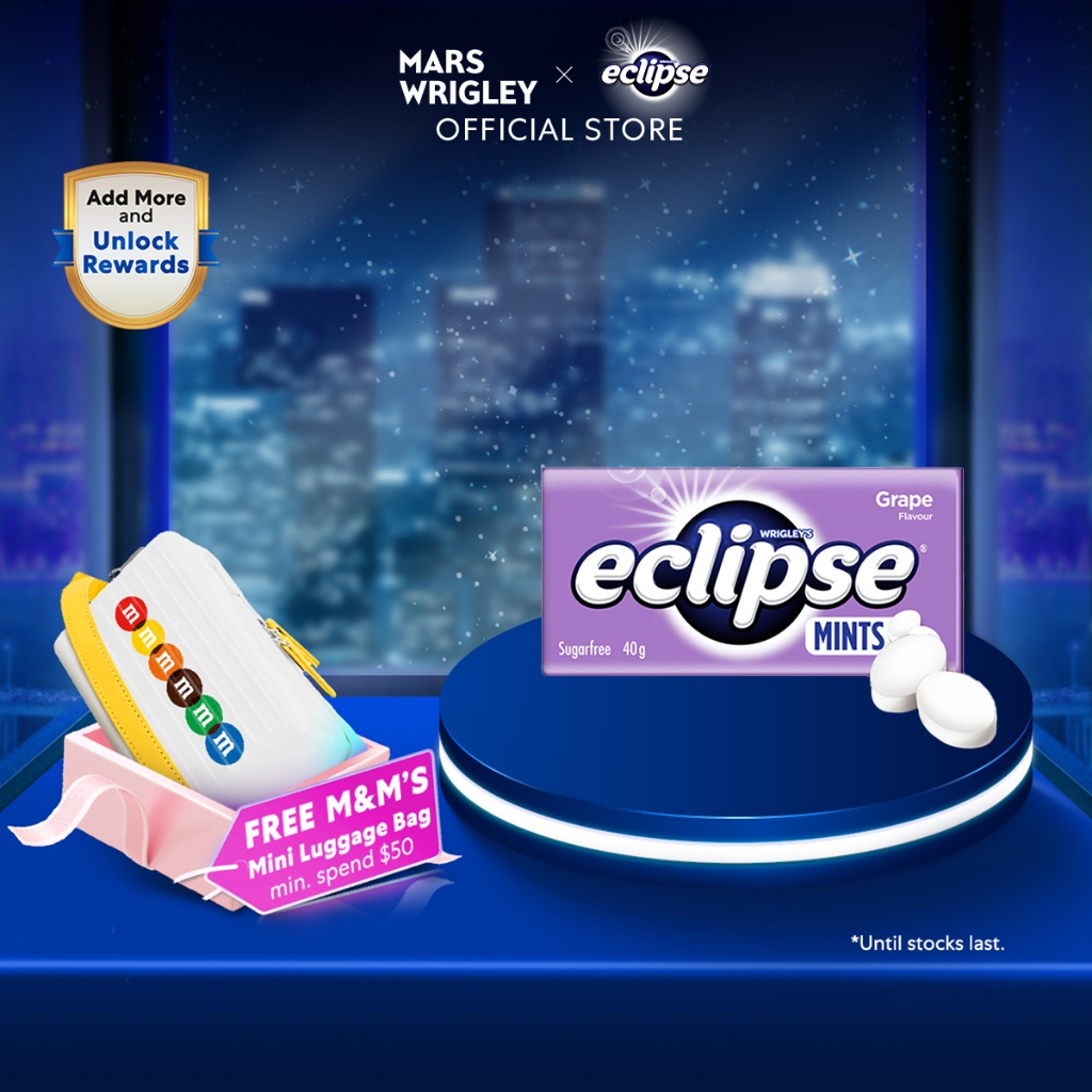 Eclipse Grape Tins 35g Mints / Fruity / Snacks | Shopee Singapore