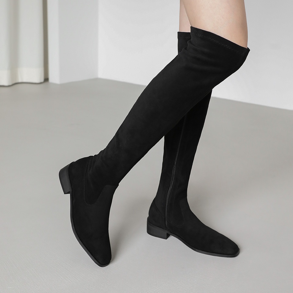 [SAPPUN] Dibny Stretch Long Boots (3.5cm) | Shopee Singapore