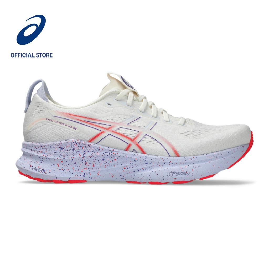 ASICS Men GEL-KAYANO 32 TOKYO Running Shoes in Cream/Edo Purple ...