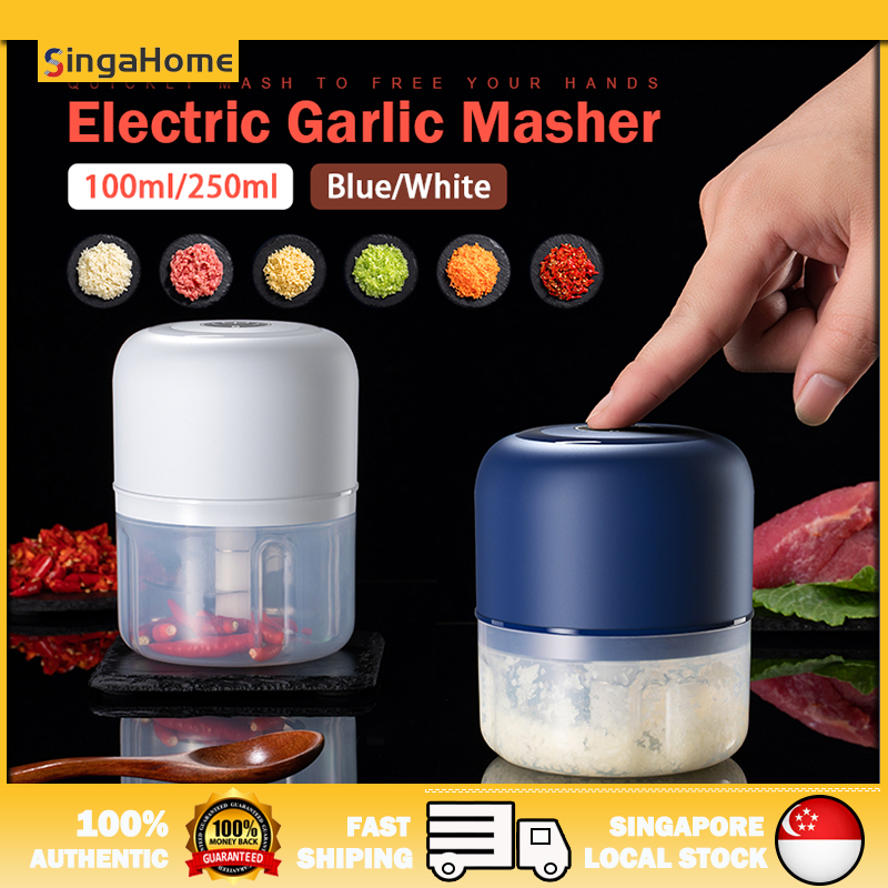 250ml Garlic Chopper/USB Electric Food Crusher/Meat Grinder Masher ...