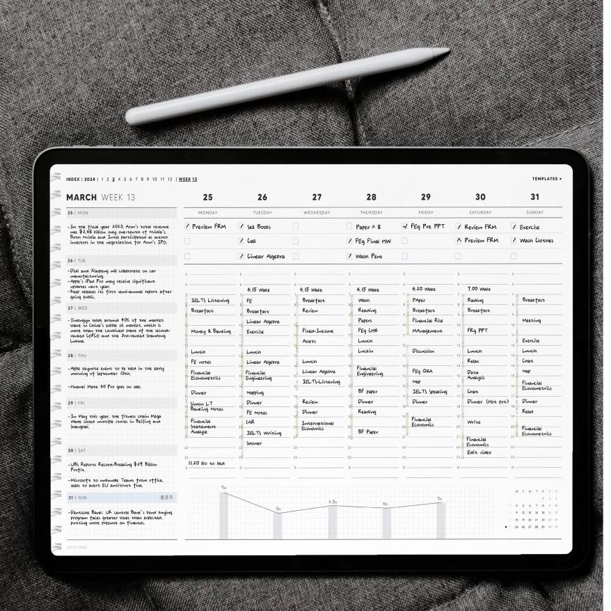2025 All in one Digital Notebook/Planner, iPad Notebook, Notability ...