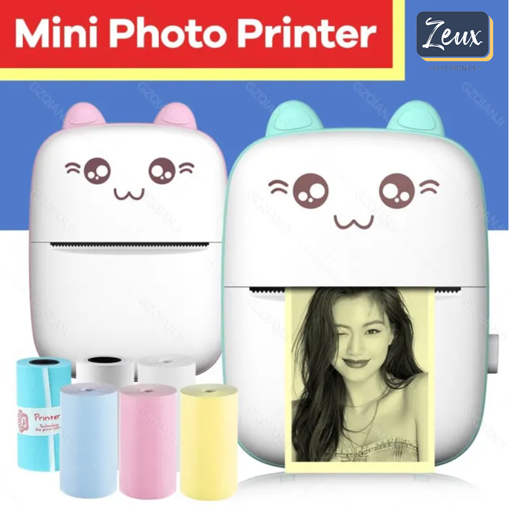 Mini Portable Thermal Label Printer Wireless Handheld Bluetooth Paper ...