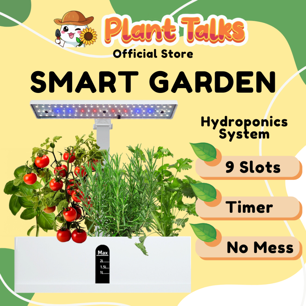 Plant Talks Smart Garden Hydroponics Plant Grow Kit Herbs Veggie Garden ...