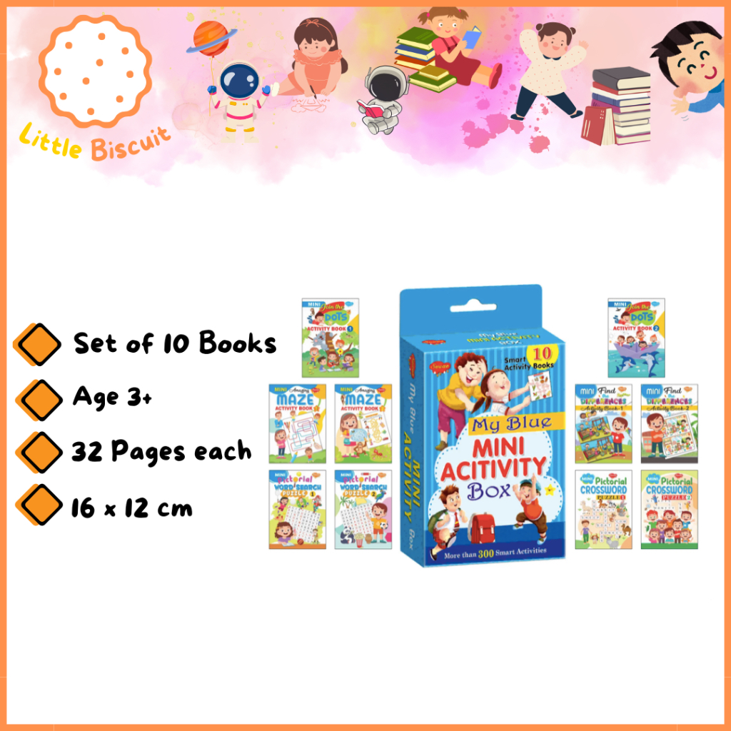 [SG Local Stock] Mini Activity Book Set (Set of 10)/Suitable for 3 to 5 ...