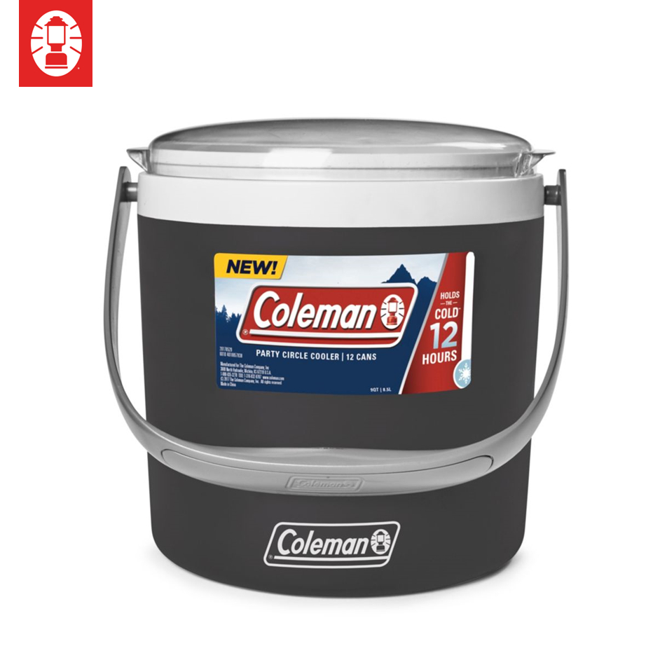 Coleman 9QT Party Circle Performance Cooler Box (Black Sand) | Shopee ...