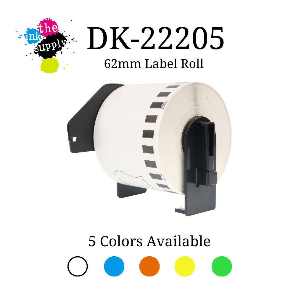 DK-22205 DK22205 62mm Compatible Brother Thermal Label Sticker Paper ...