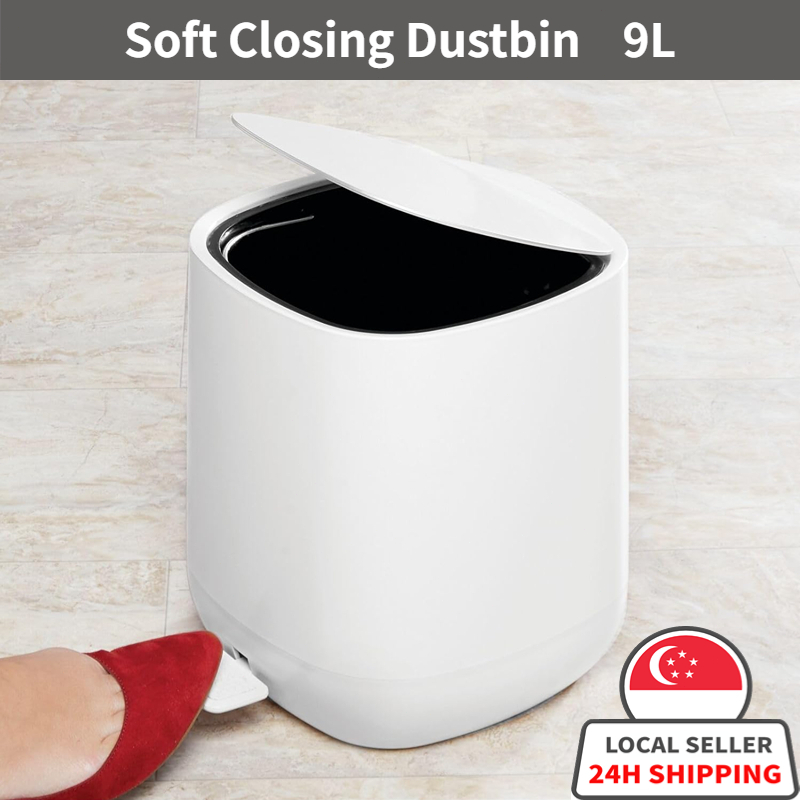 Step Dustbin With Lid 9L Rubbish Bin Trash Bin Garbage Bin Waste Bin ...