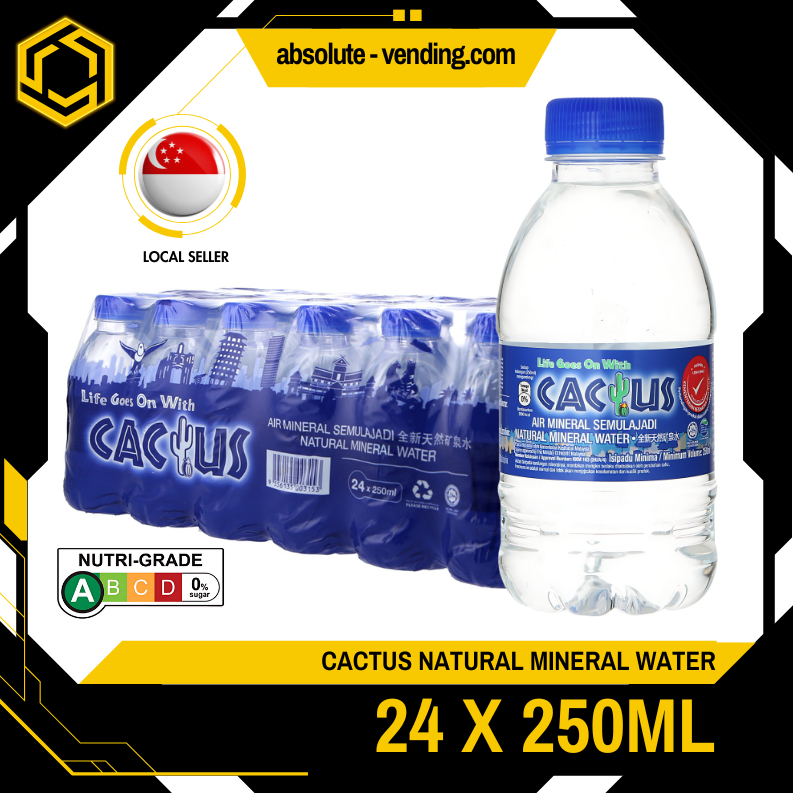 CACTUS Natural Mineral Water 250ML x 24 (BOTTLES) | Shopee Singapore
