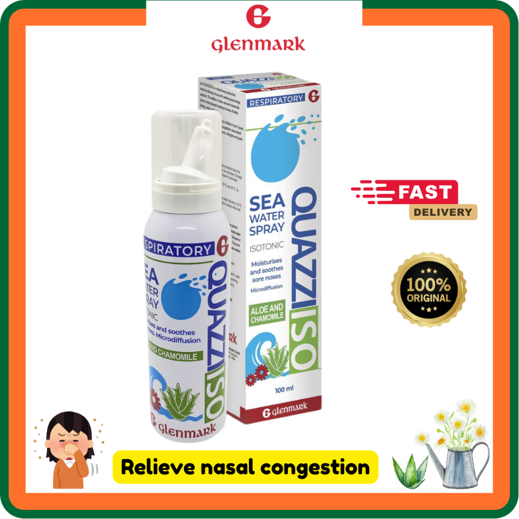 Quazzi Iso Isotonic Sea Water Nasal Spray | 100ml | EXP: 10/2026 ...