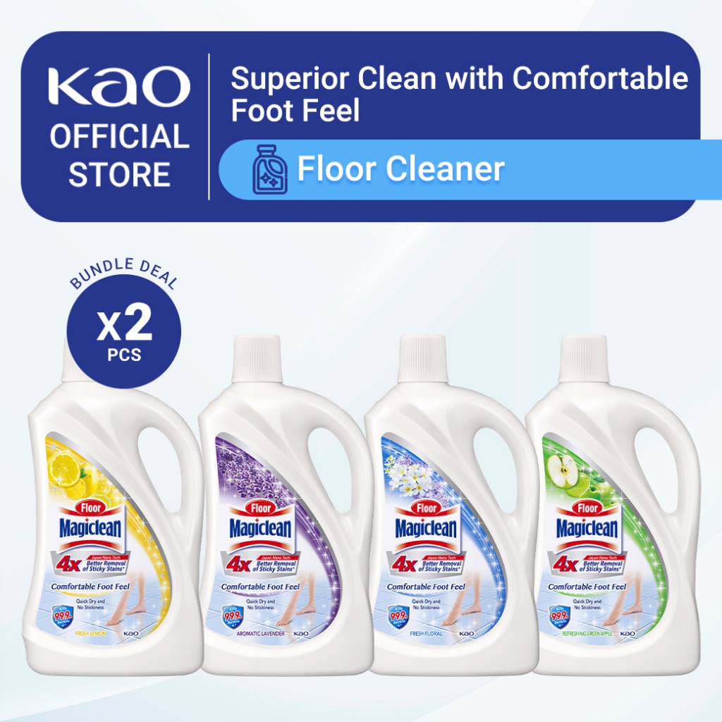 Magiclean Floor Cleaner 2L (Bundle of 2) | Shopee Singapore