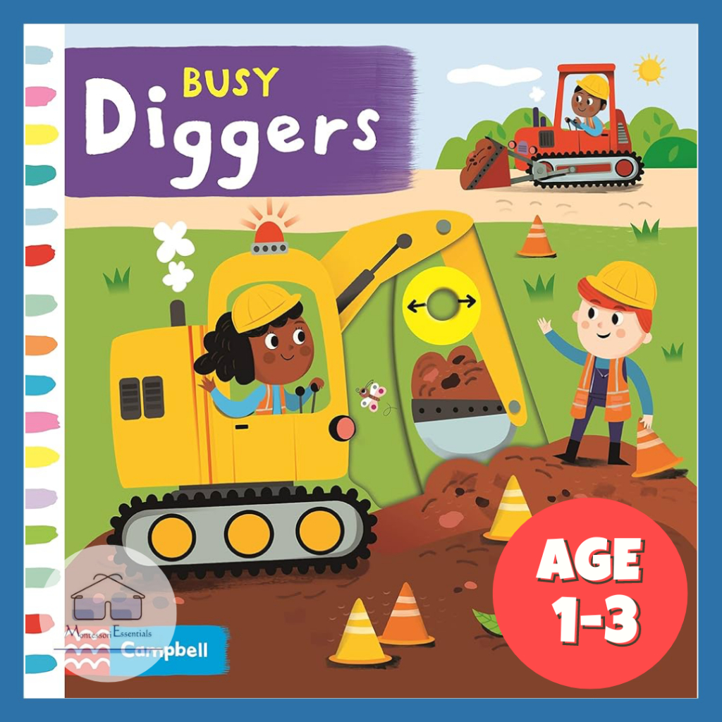 (Busy Diggers) Campbell Busy Book Series Interactive Board Book for ...