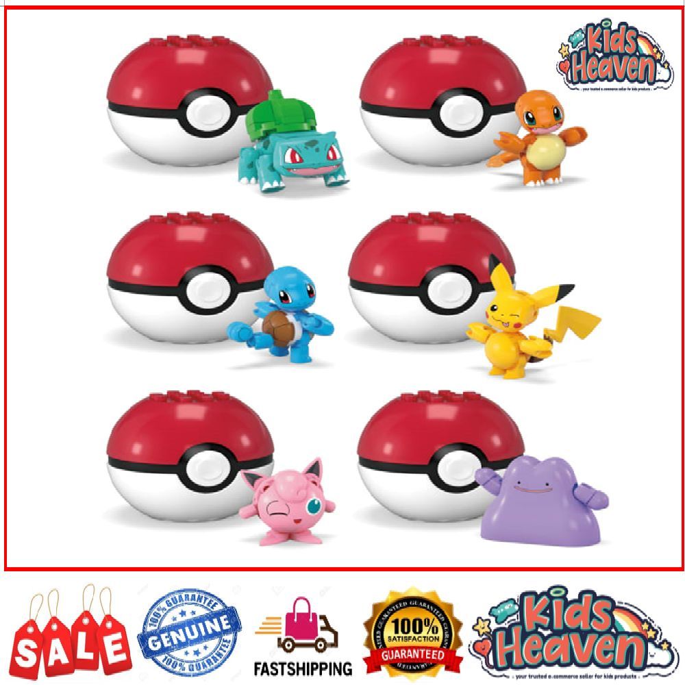 MEGA BLOKS Pokemon Evergreen Poke Ball Collection GFC85 (100.0% ...