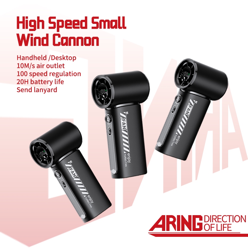SG Stock Super Cooling Handheld Fan 10000mAh Portable - Jet Turbo Fan ...