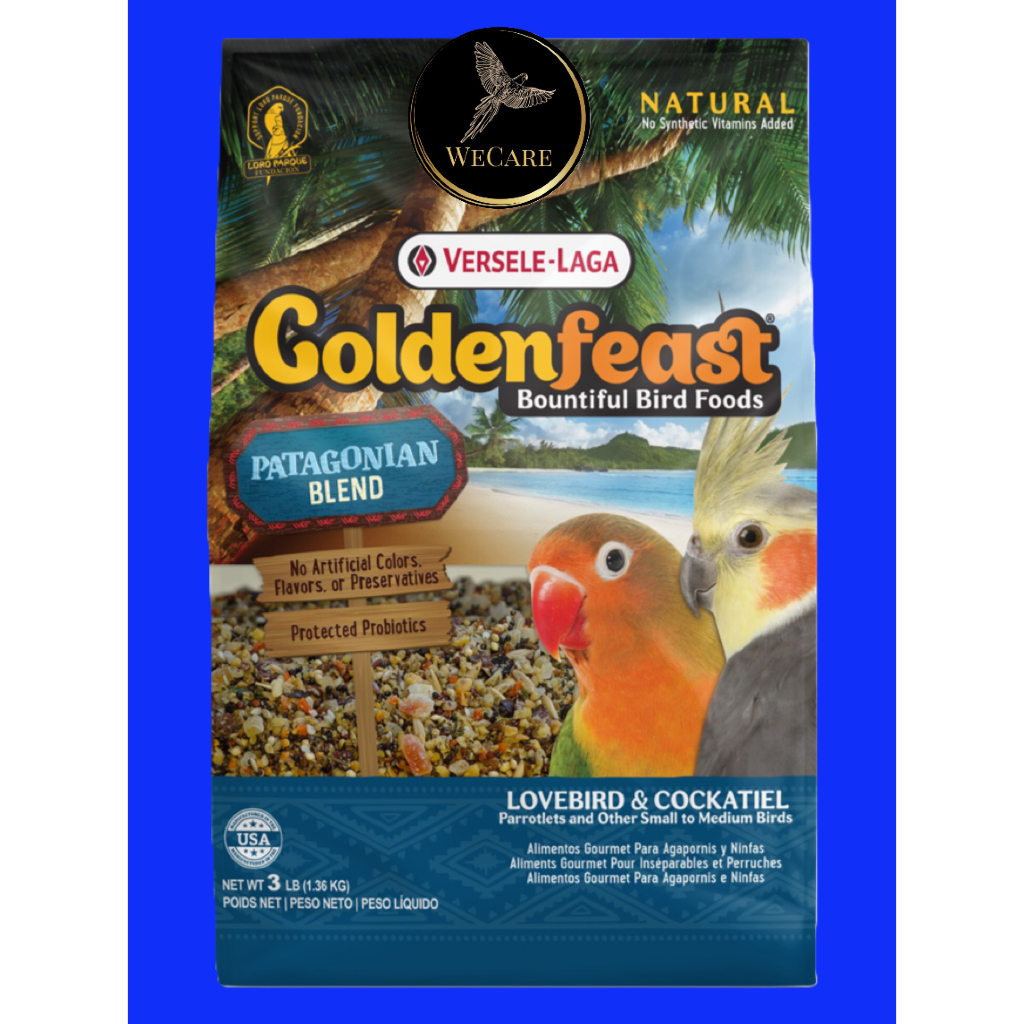 Versele Laga, GoldenFeast PATAGONIAN BLEND 1.36kg For: Lovebirds ...