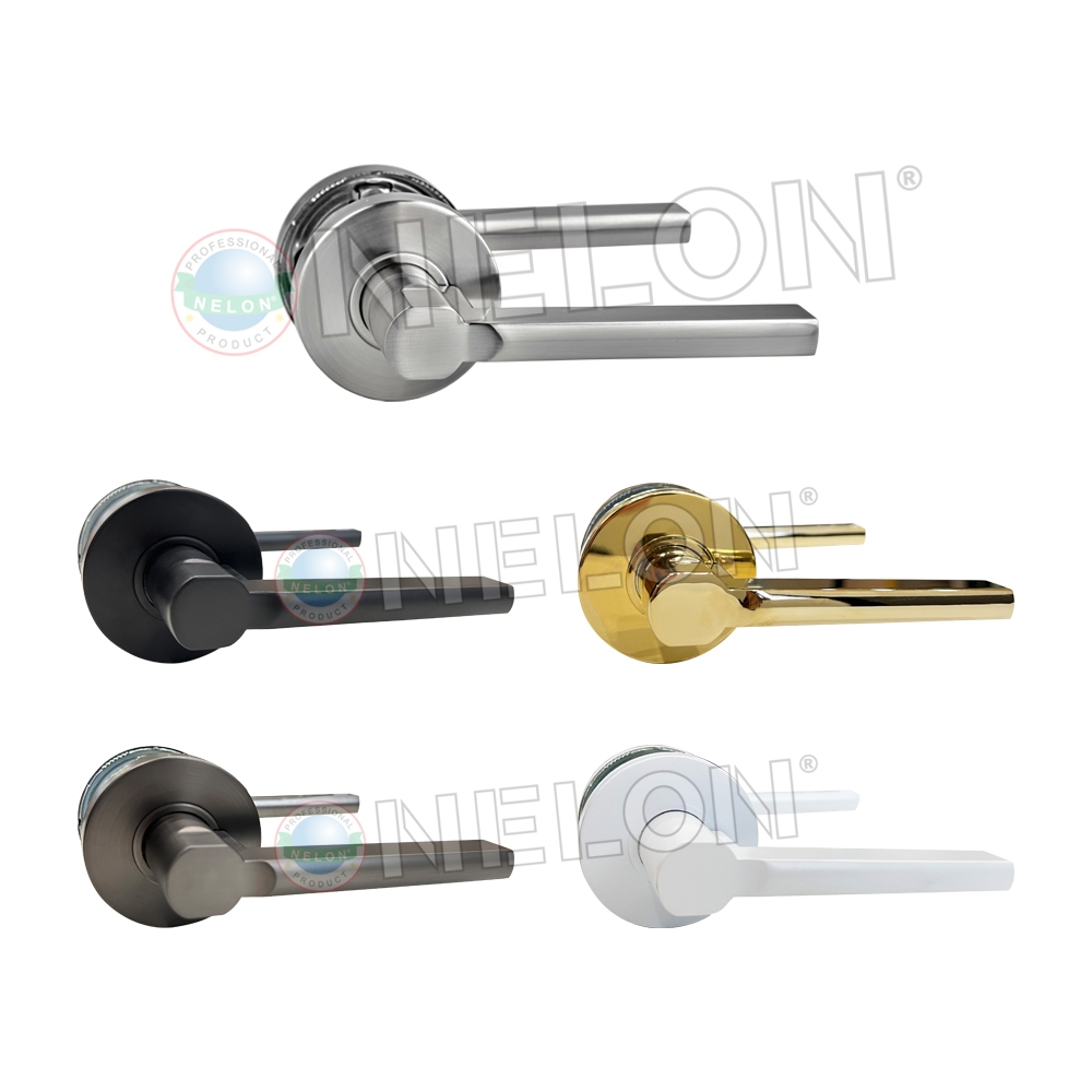 NELON [NO KEY] Tubular Lever Door Lock 12083 (Passage Door Lock ...