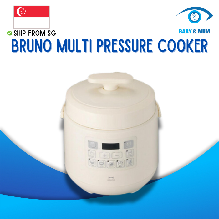 Bruno Multi Pressure Cooker | Model: BOE058-IV-ACE | Ivory | SG LOCAL ...
