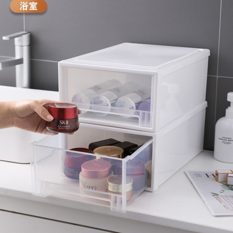 Transparent Drawer Stackable Desk Organizers | Shopee Singapore