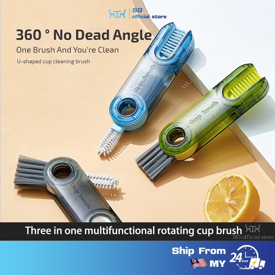 Ready Stock3 In 1 Multifunctional Rotatable Cup Brush Cup Lid Detail ...
