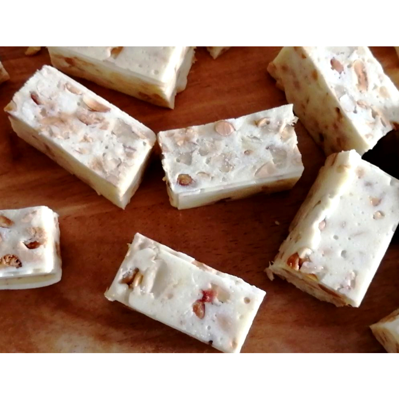Nougats Homemade. Soft, Chewy & Low sugar (牛轧糖) 30-piece bundle . No ...