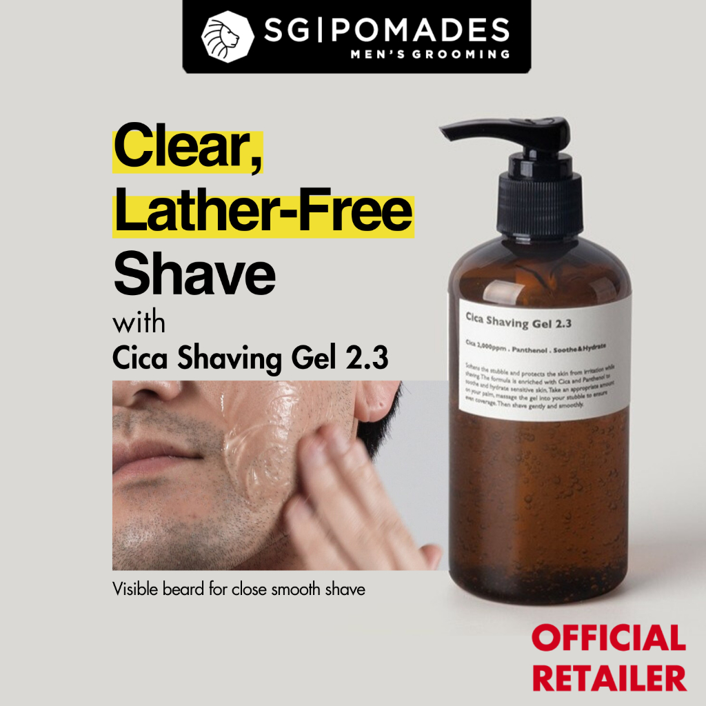 Lazy Society Cica Shaving Gel 250ml - Transparent Gel, Excellent ...