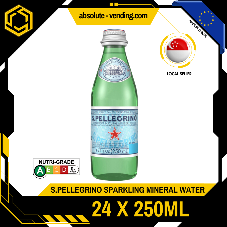 SAN PELLEGRINO Sparkling Mineral Water 250ML X 24 (GLASS) | Shopee Singapore