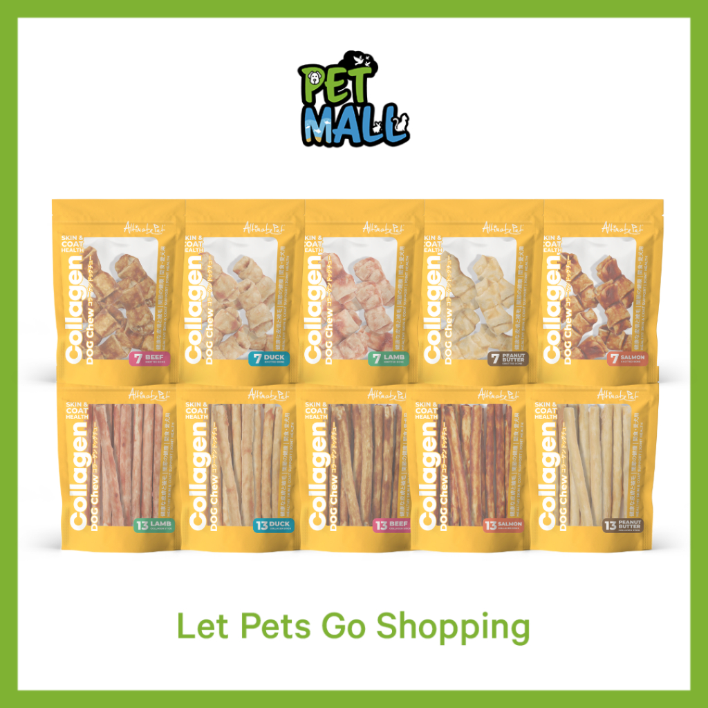 Altimate Pet Collagen Dog Chews - Collagen Stick 13pcs (90g) & Knotted ...