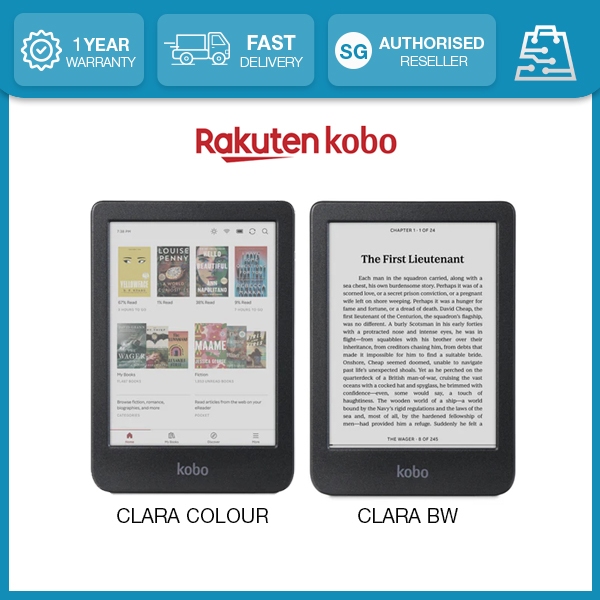 Kobo Clara Colour/BW – eReader with 6-Inch E Ink Display, FastGLR ...