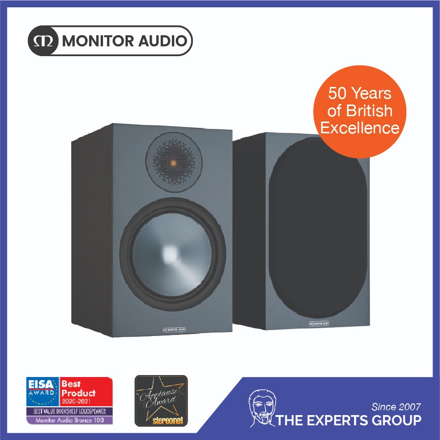 Monitor Audio Bronze 100 6G Home Theatre Bookshelf Speaker ( 2 Speakers ...