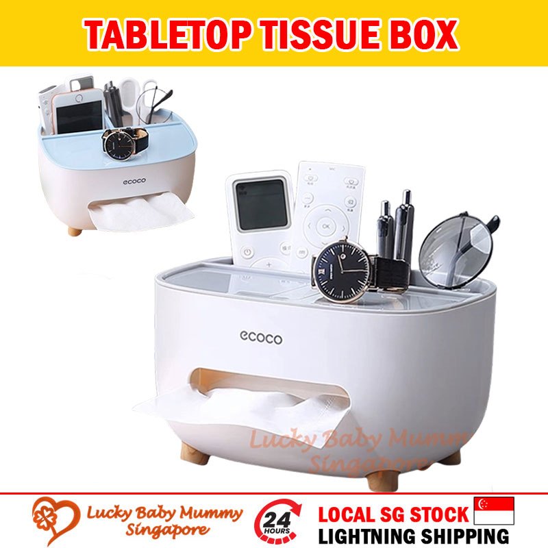 Ecoco Minimalist Multi-functional Tissue Paper Box, Remote Control ...