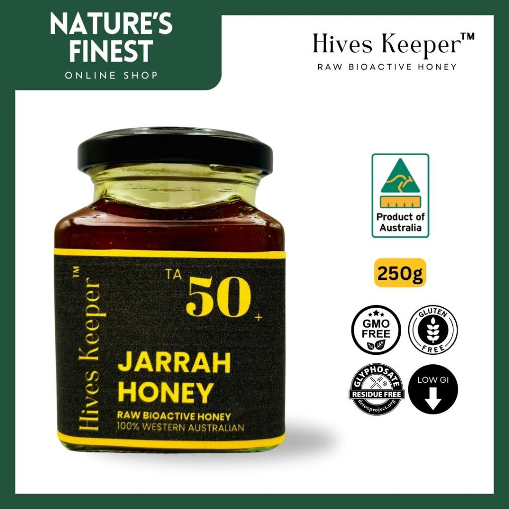 [NATURE'S FINEST] Hives Keeper Jarrah Honey TA50+ 250g (EXP: 2029) Gift ...