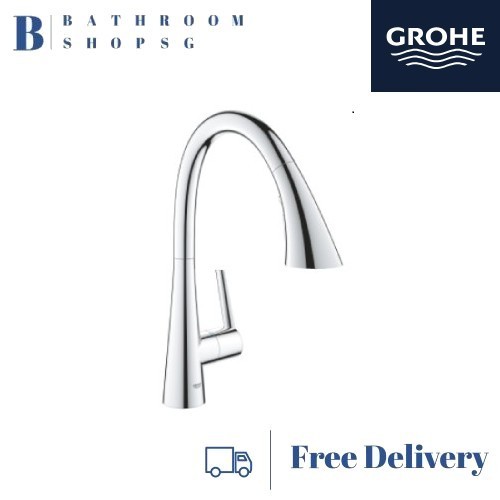 Grohe Zedra Single Lever Kitchen Sink Mixer Tap 32294002 | Shopee Singapore
