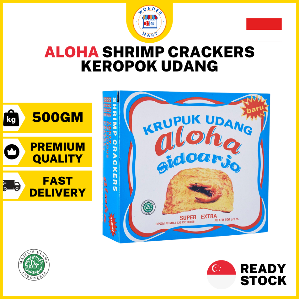 ALOHA Shrimp Crackers 500g | Prawn Cracker Chips / Keropok Udang ...