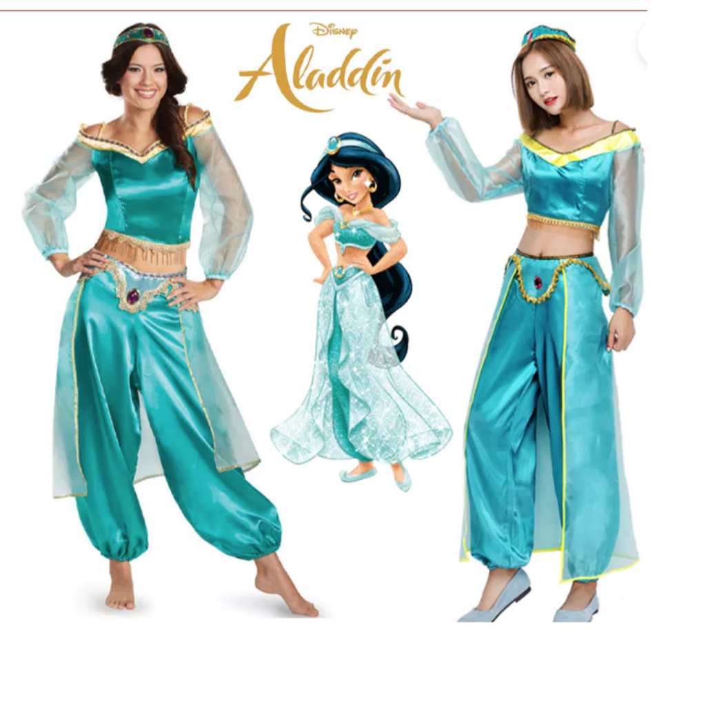 Sexy Jasmine Aladdin Princess Women Costume Adult Arabian Belly Dancer ...