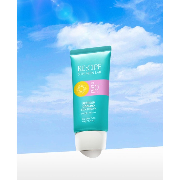 DAISO Recipe Sun Mon Lab Refresh Cooling Sun Cream SPF50+ PA++++ (50g ...