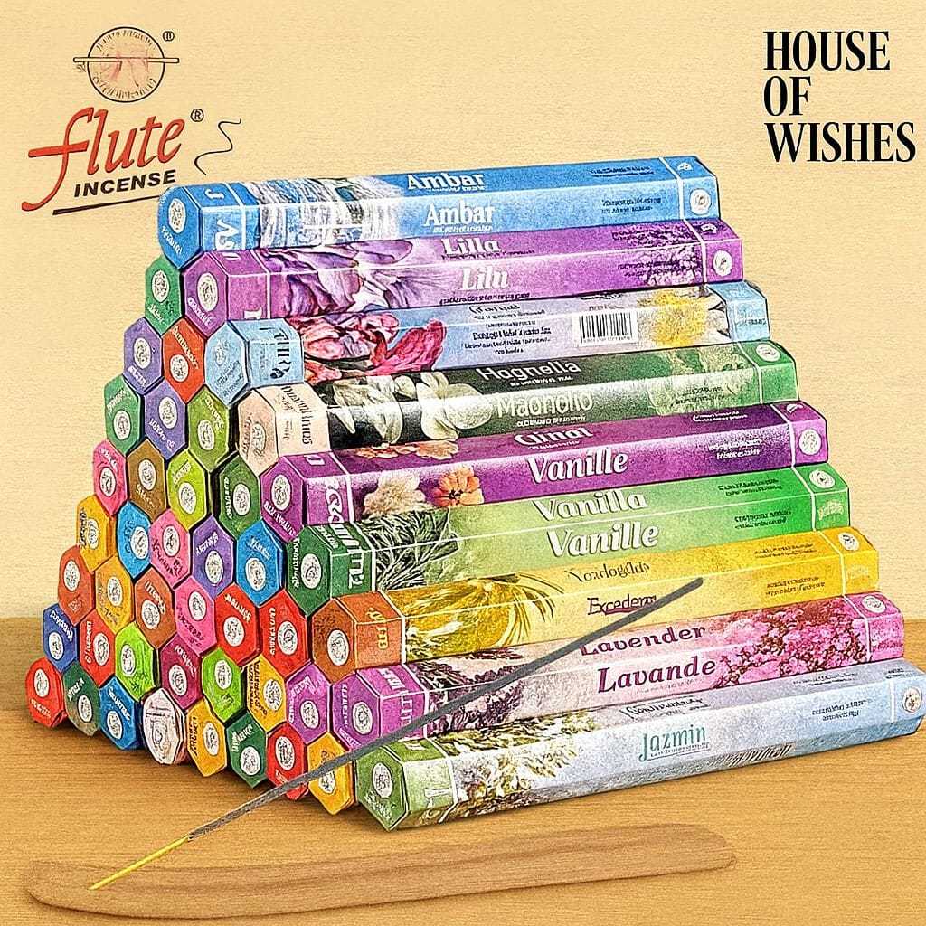 FLUTE Incense Sticks - All Type Of Favorite (20 Sticks Per Box ...
