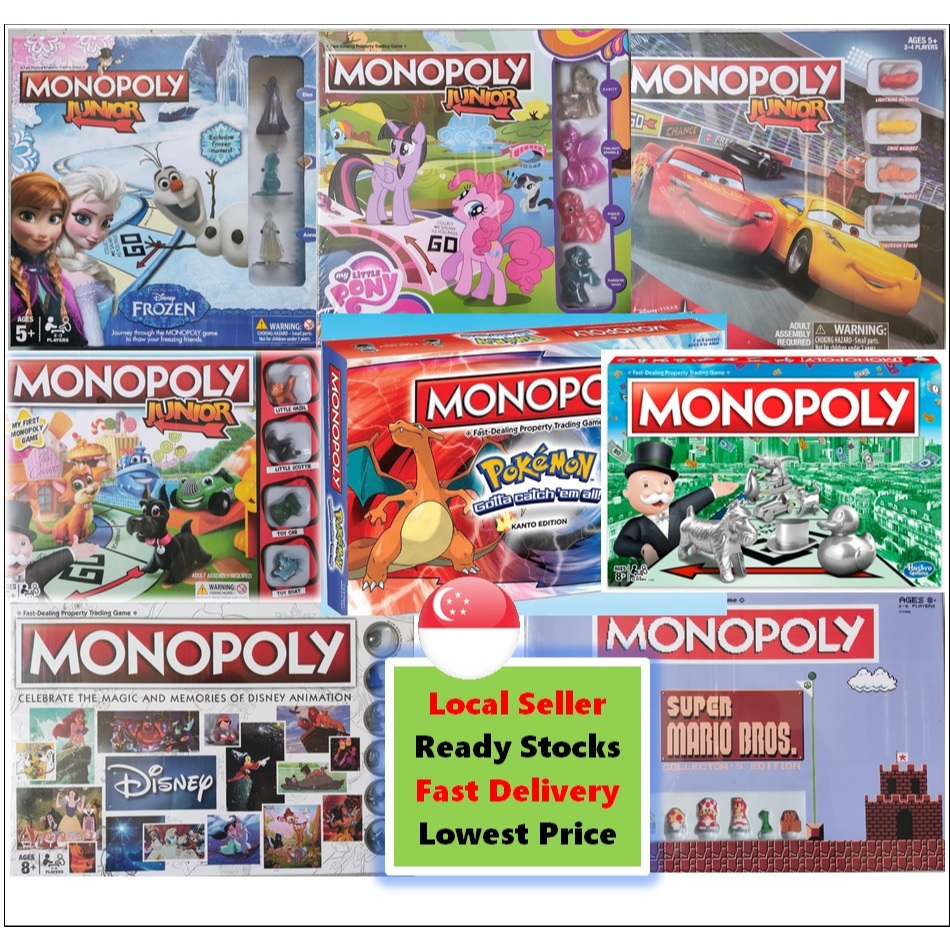 [SG Seller] Monopoly Classic | Monopoly Pokemon | Monopoly Disney ...