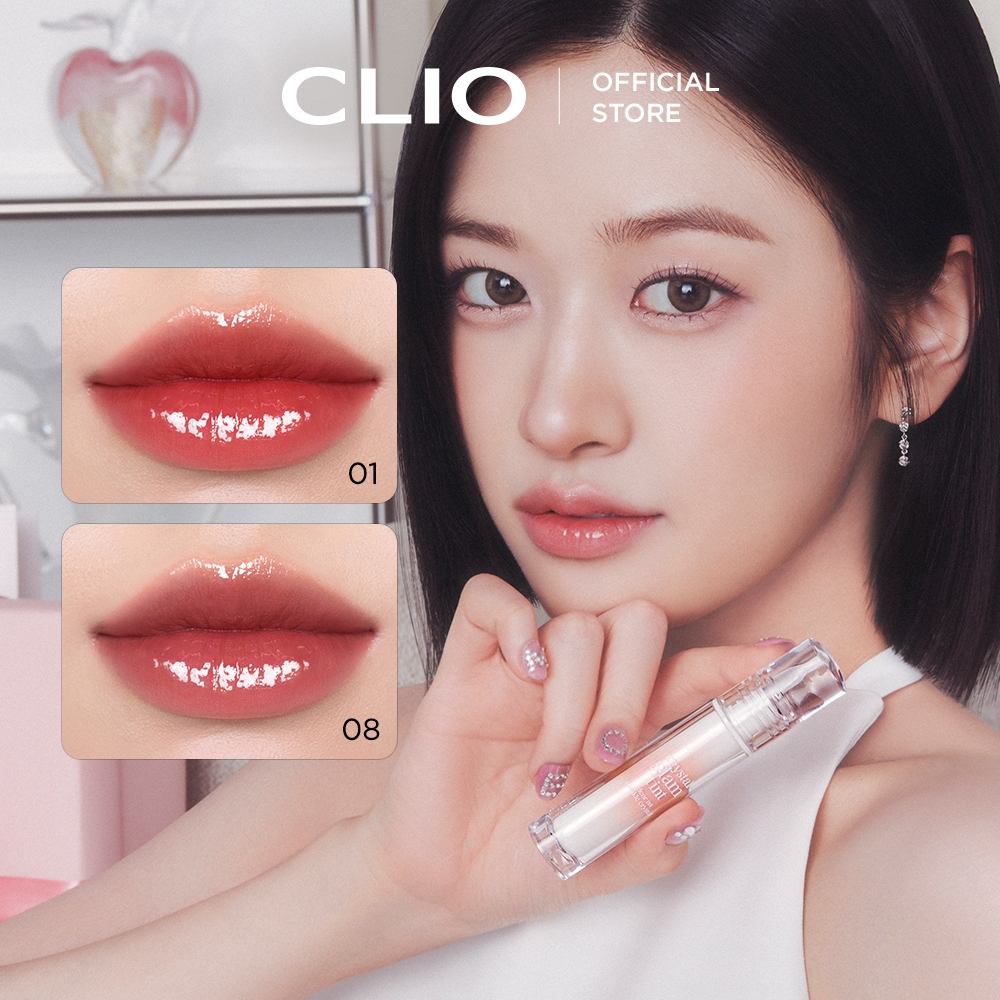 [CLIO] 4 New Colors | Crystal Glam Tint (Watery Lip Gloss,Glow lip tint ...