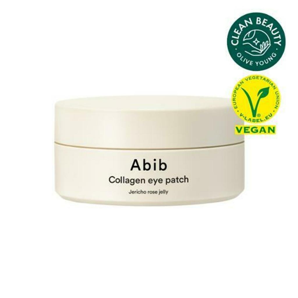 Abib Collagen Gel Eye patch Jericho Rose Jelly (60pcs) Vegan Collagen, Transparent Hydrogel ...