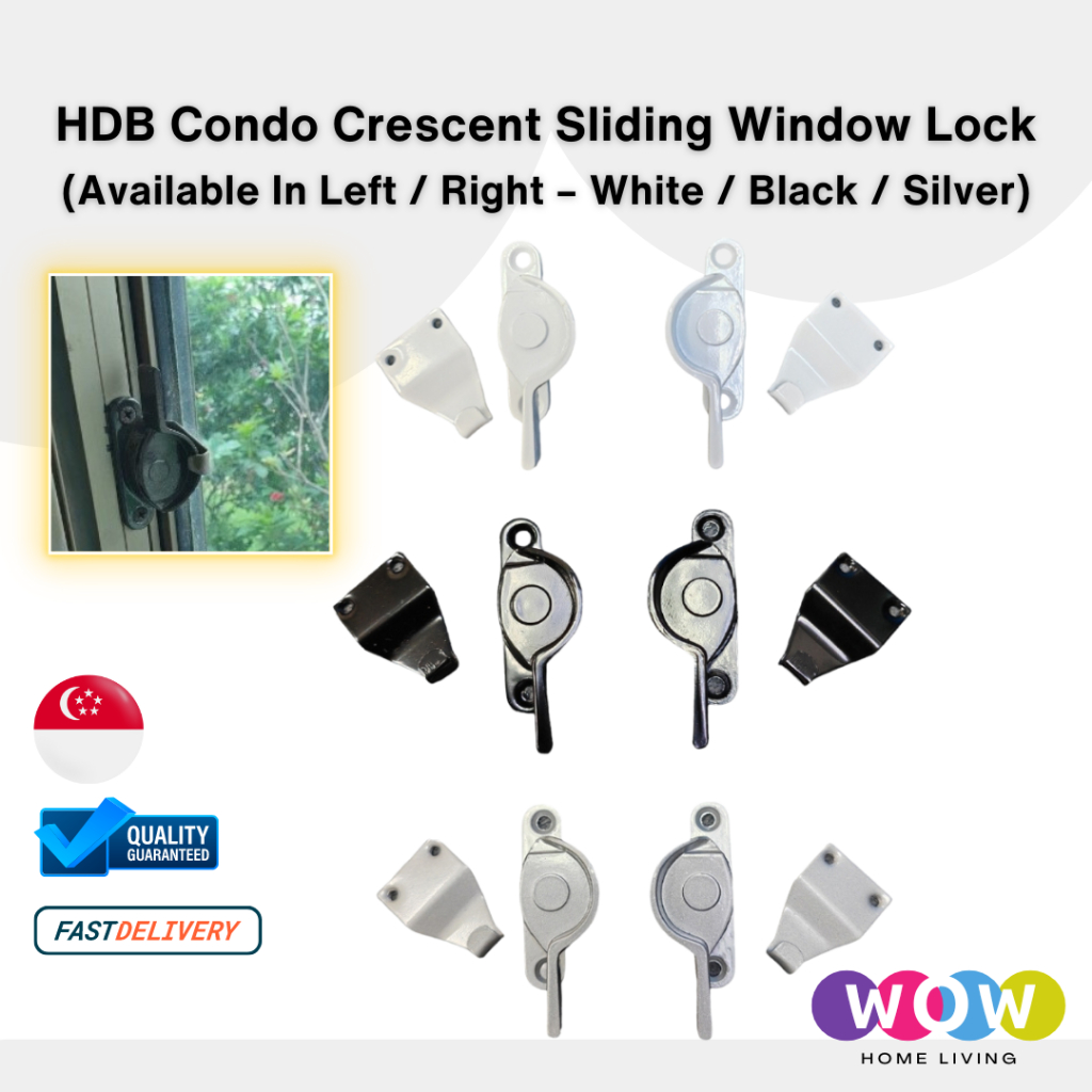 HDB Condo Crescent Lock / Sliding Window Lock Left Or Right Available ...