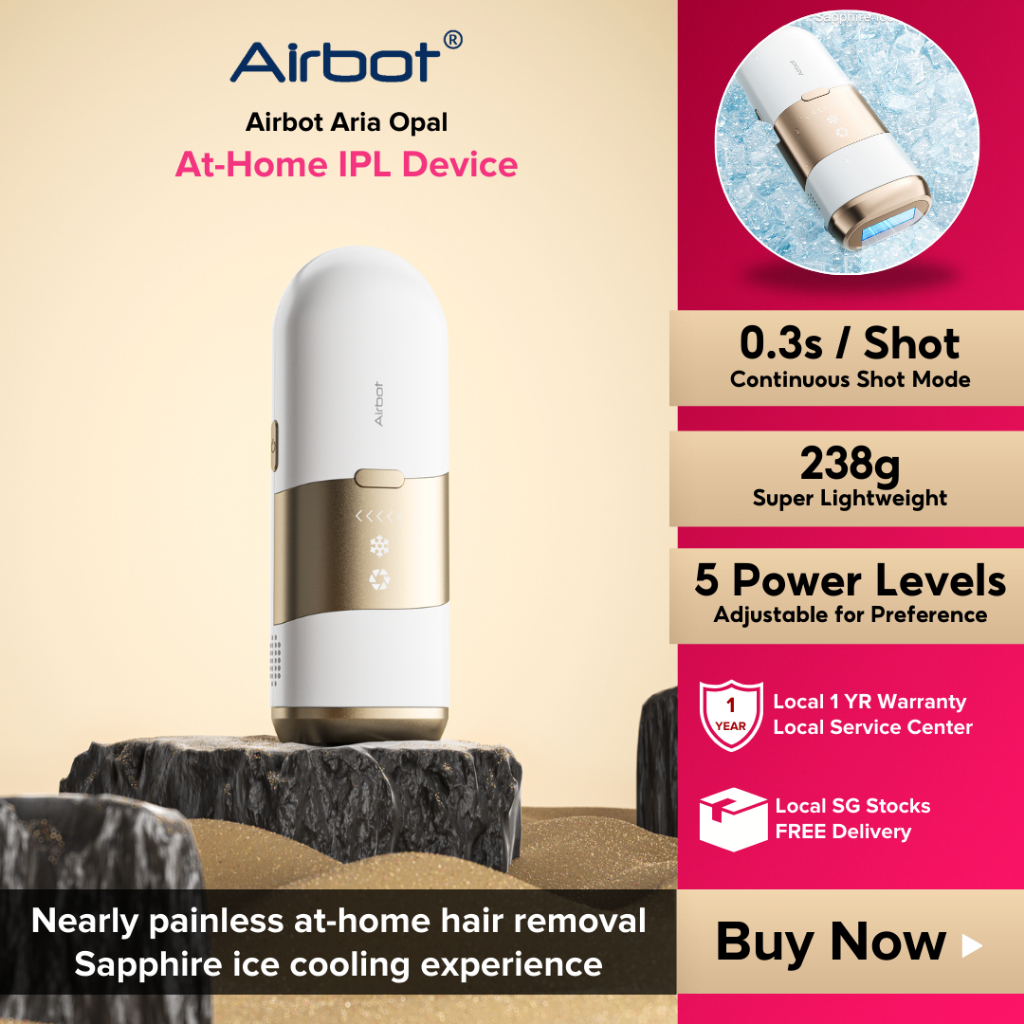 Airbot Aria Opal | Laser Hair Removal IPL Ice Cooling Nearly Painless ...