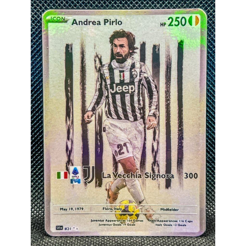 Juventus: Andrea Pirlo Pokemon Card (Icon) | Shopee Singapore