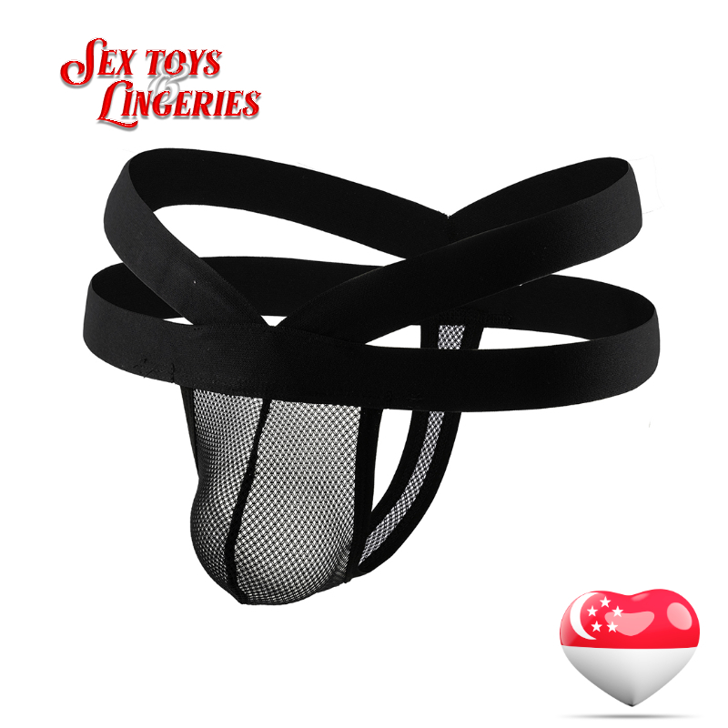 Skivvies - Black Sexy Mesh Breathable Men Thong Underwear Adult Male ...