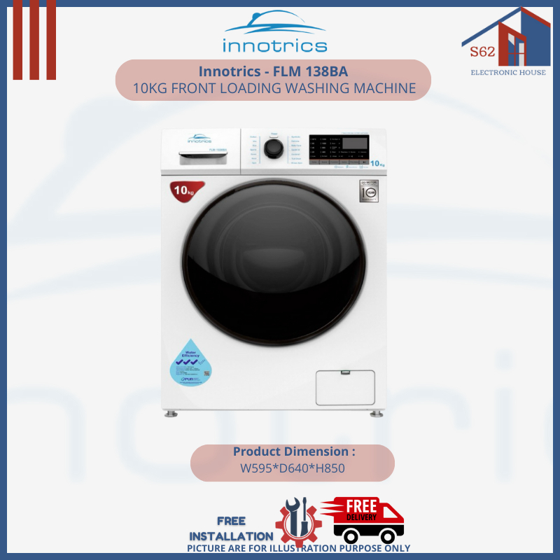 SG Brand - Innotrics 10Kg (FLM-1038BA) 10KG FRONT LOADING WASHING ...
