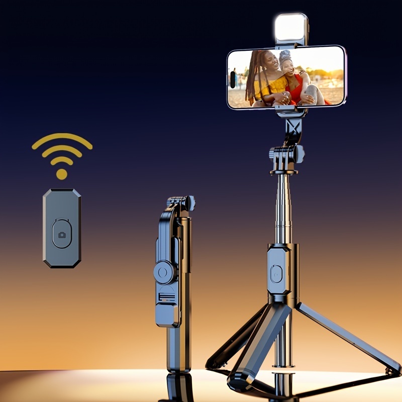 360° Rotate 3 in 1 Bluetooth Selfie Stick Monopod Tripod Remote Control ...