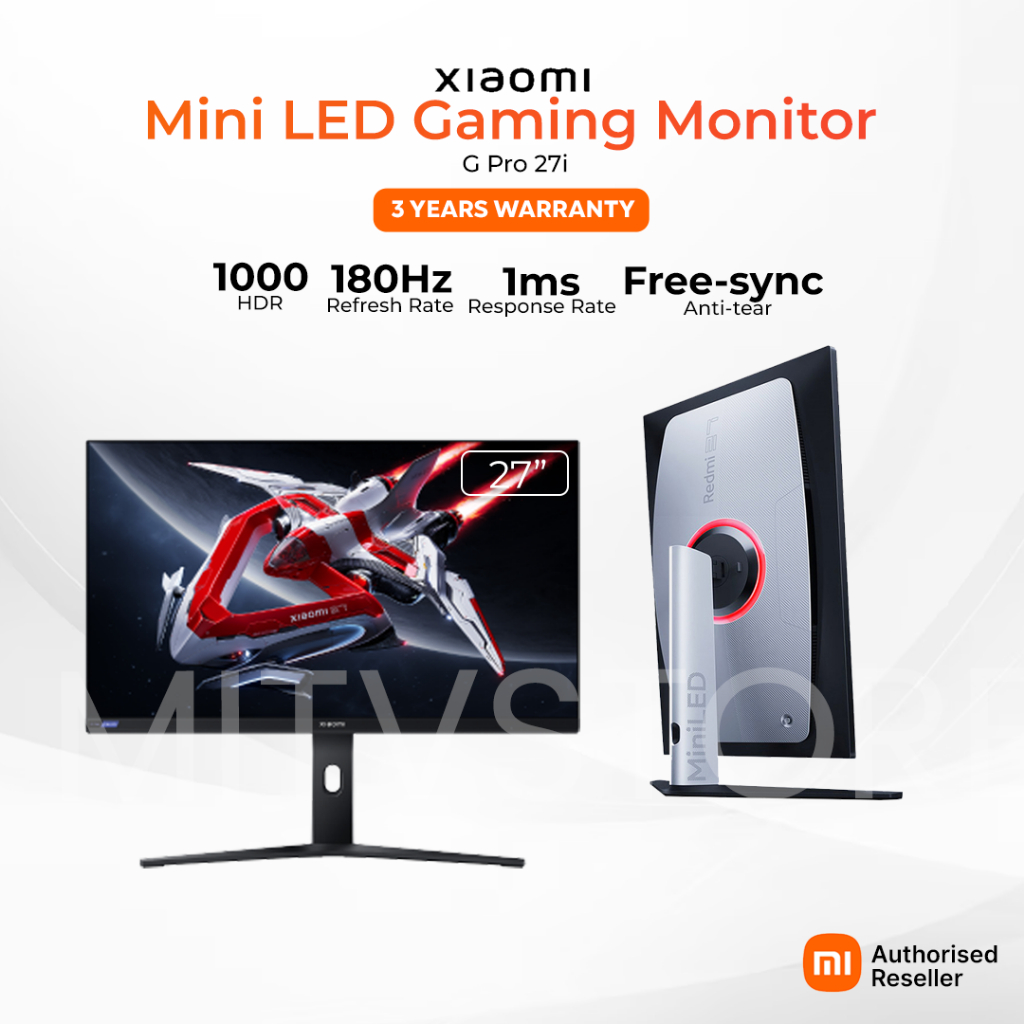 Xiaomi Mini LED GPro 27i Gaming Monitor | HDR1000 | 180 Hz Refresh Rate ...