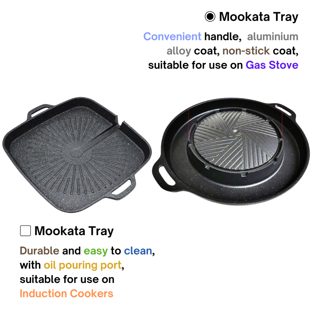 [SG Stock] BBQ Mookata Grill Plate Tray for Gas Stove and Induction ...