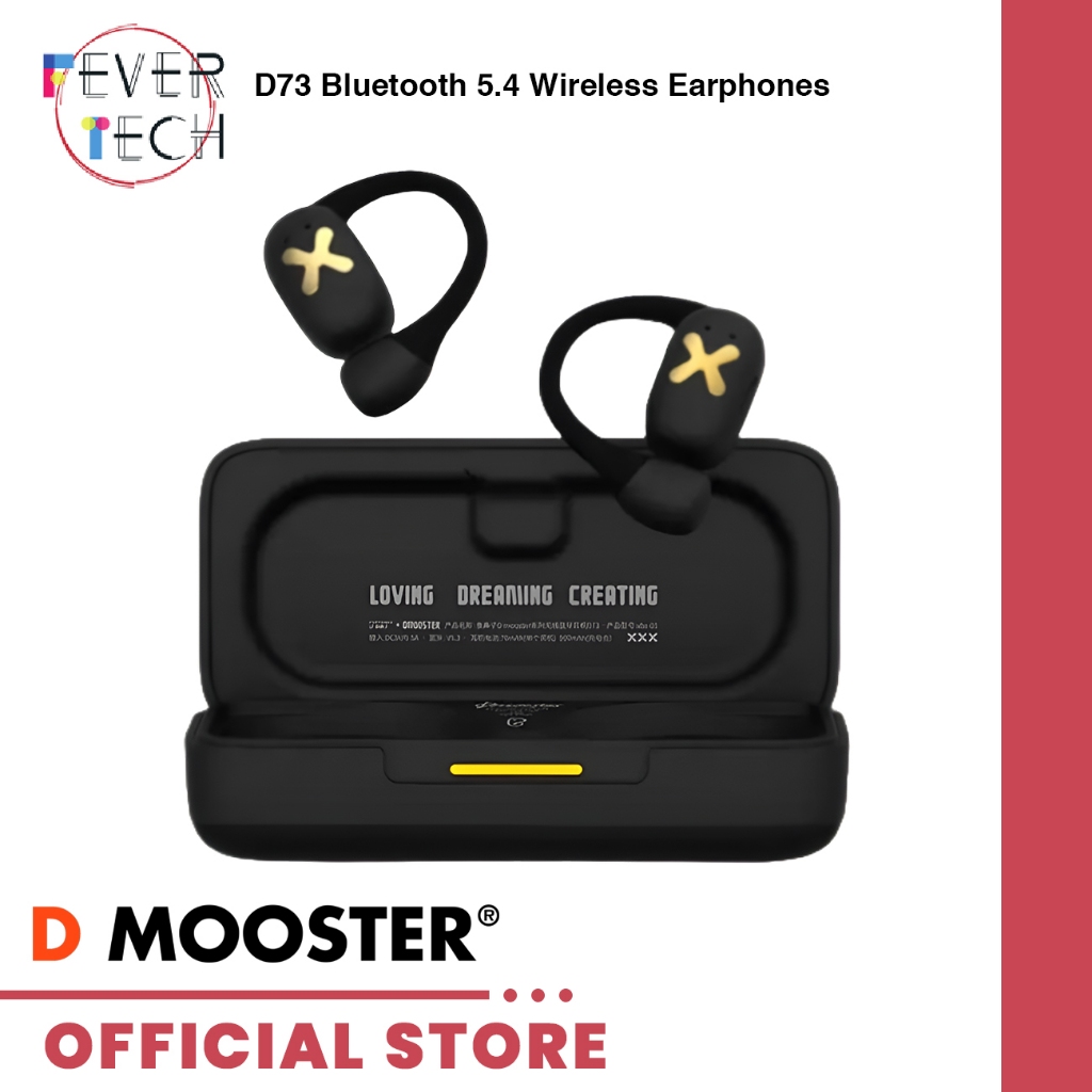 DMOOSTER D73 Bluetooth 5.4 Wireless Earphones with Joint OWS ...
