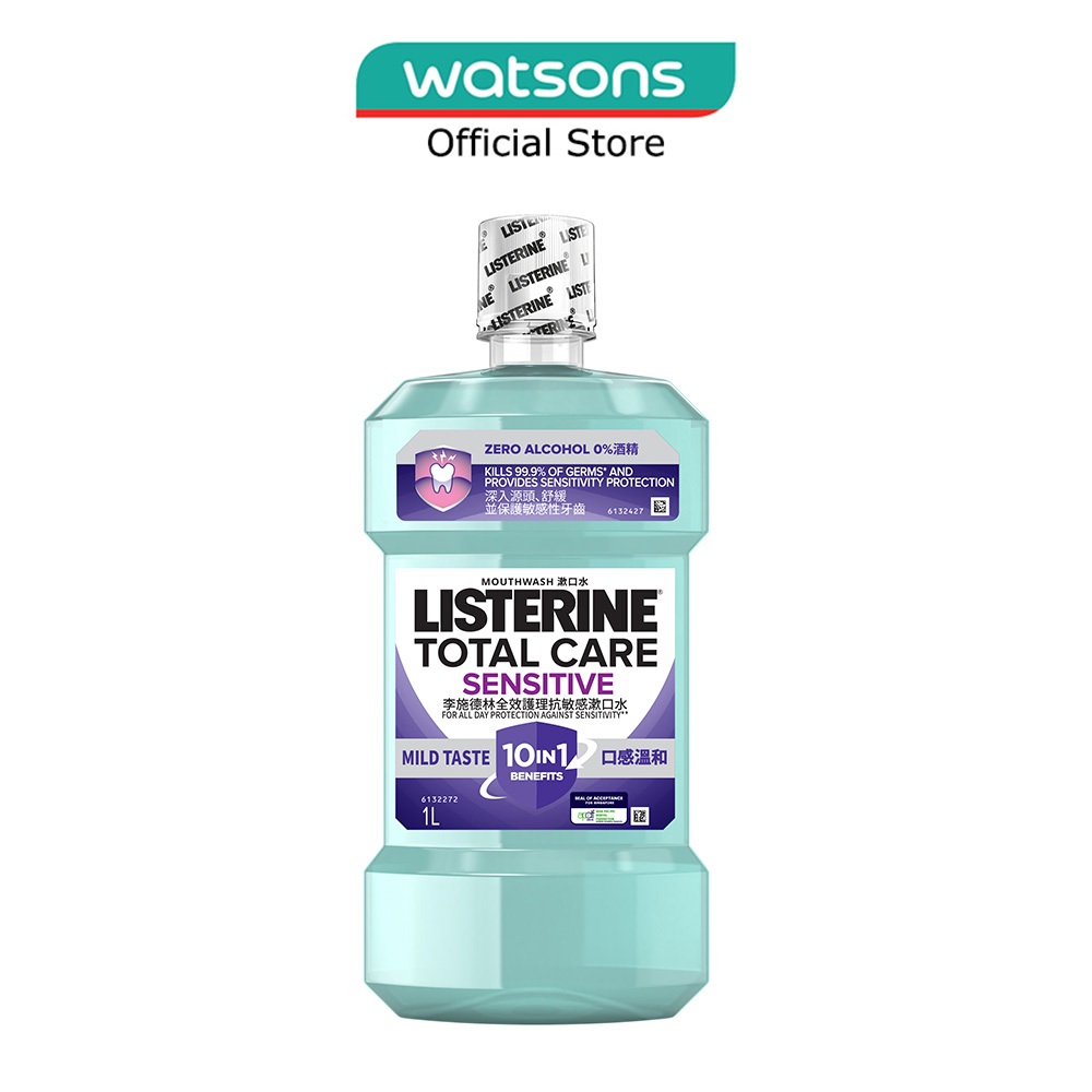 LISTERINE Total Care Sensitive Mouthwash (All-Day Protection against ...